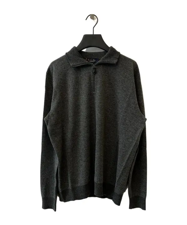 Loro Piana Roadster Half-zipped Sweater - Black