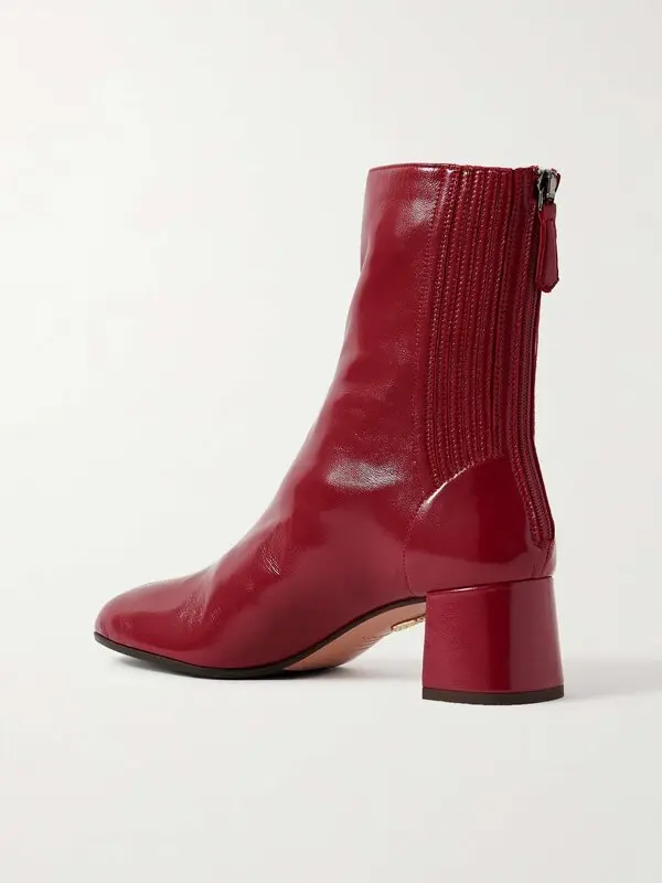 AQUAZZURA Leather Block-heel Boots