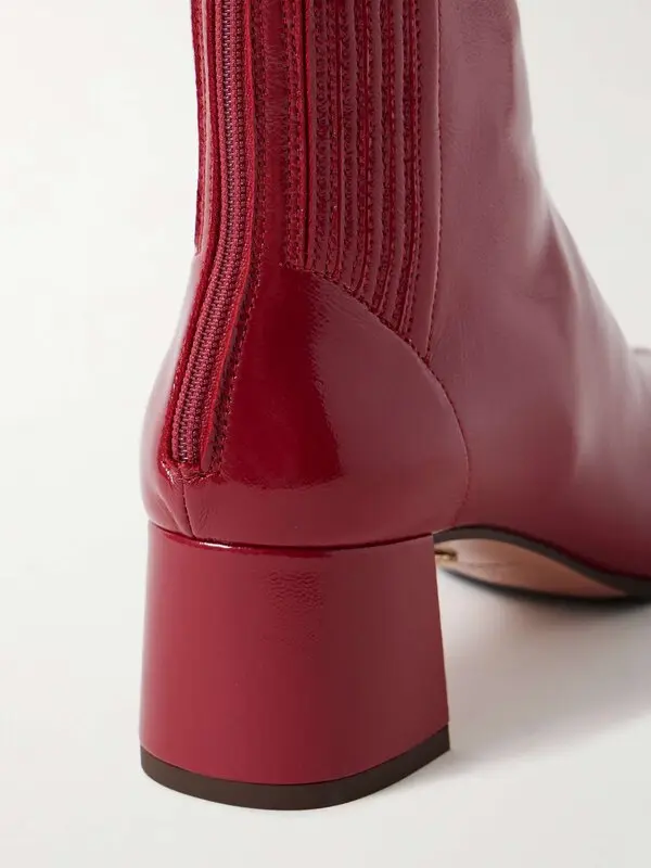 AQUAZZURA Leather Block-heel Boots