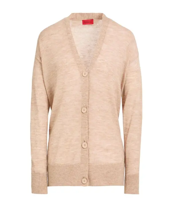 MAXCO. Button Front Cardigan - Nude