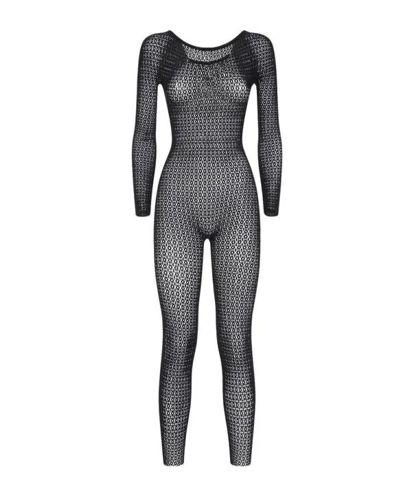 Wolford Daisy Net Catsuit - Black