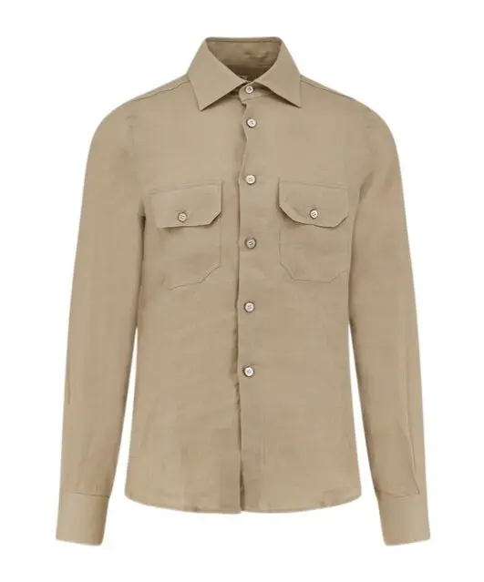 Kiton Pocket Shirt - Beige