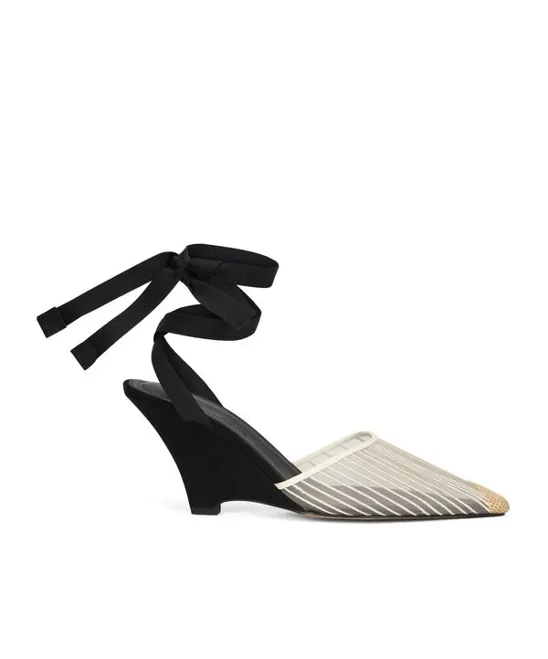 Jacquemus Ankle Strapped High Heel Pumps - Black