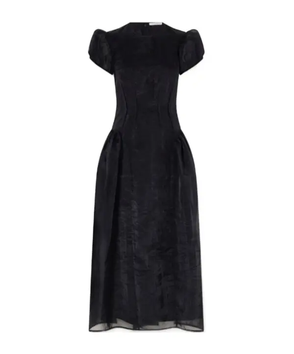 Cecilie Bahnsen Round Neck Dress - Black