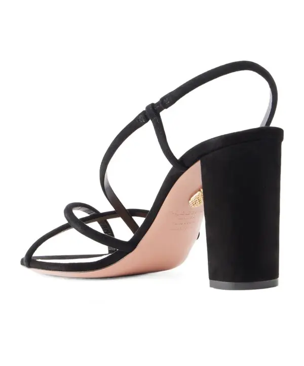 AQUAZZURA Strap Suede Leather Sandal