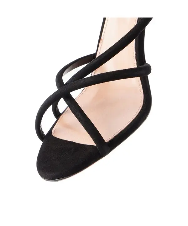 AQUAZZURA Strap Suede Leather Sandal