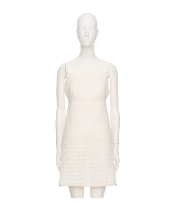 Valentino Garavani Sleeveless Lace Dress - White