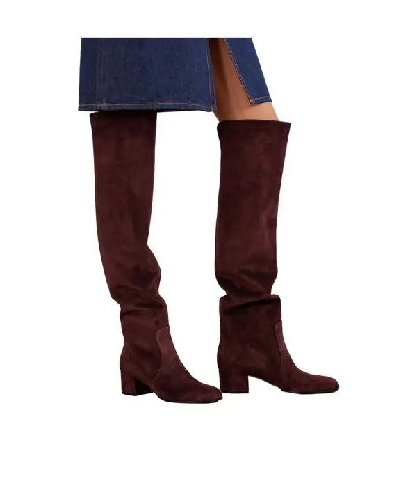 GIANVITO ROSSI Suede 45 Over-the-knee Boots