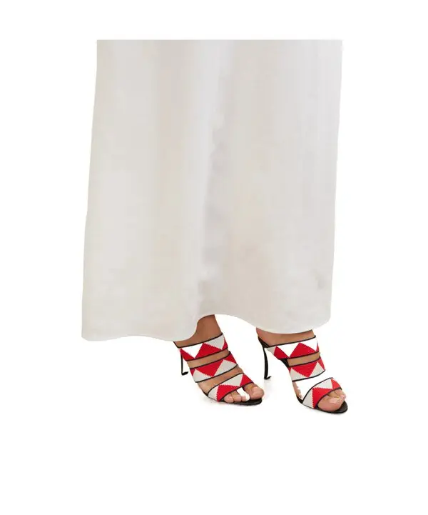 Manolo Blahnik Geometric Print High Heel Sandals