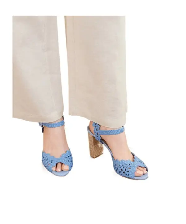 AQUAZZURA Woven Straw High-heeled Sandals