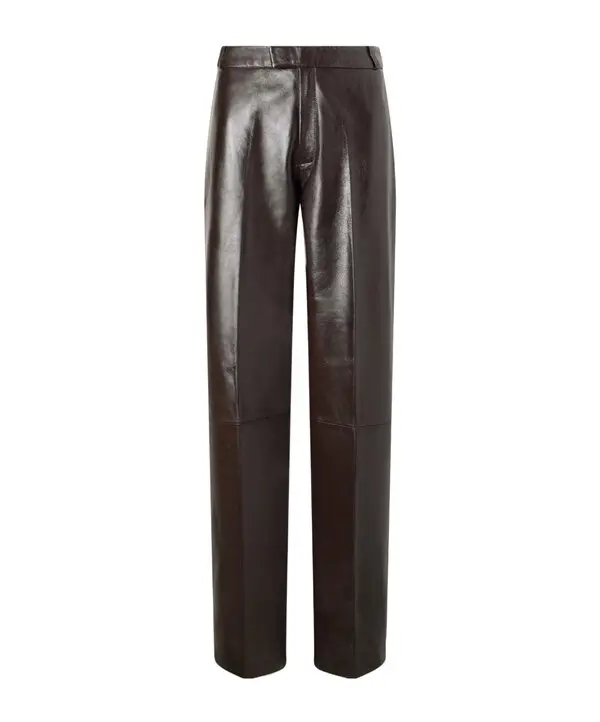ARMA Palermo Leather Straight-leg Pants - No