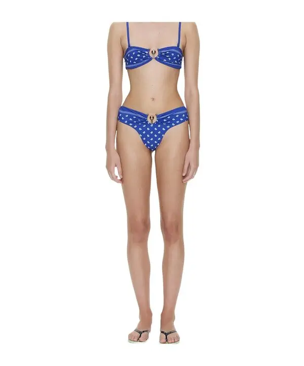 Christopher Esber Printed Bikini Bottoms - Indigo