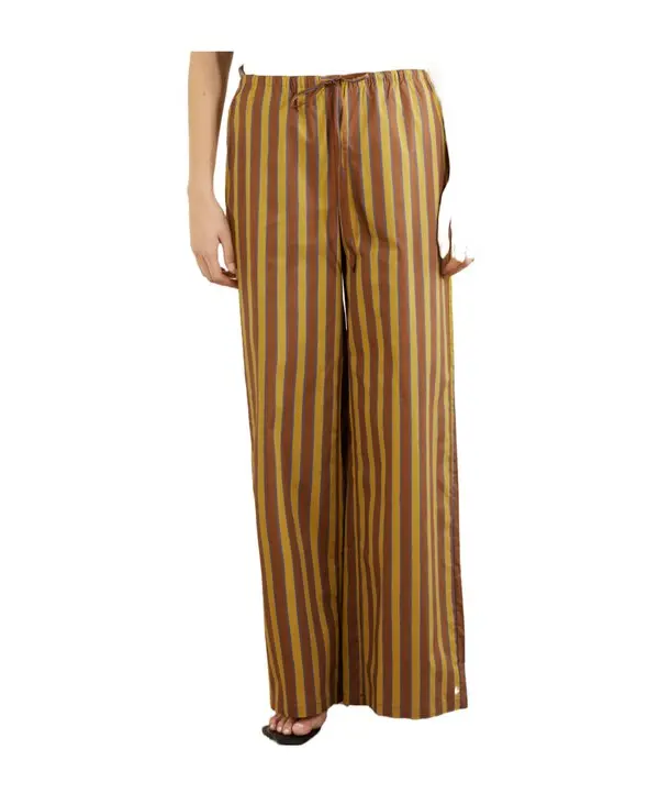 Staud Cotton Vertical Stripe Trousers