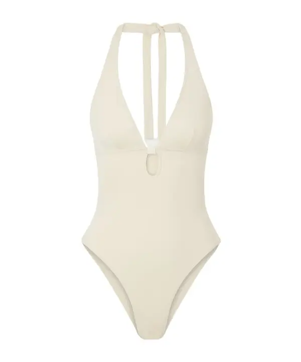 ERES Cut-out Stretch-jersey Swimsuit - White