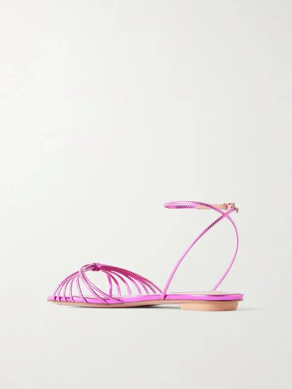 AQUAZZURA Anima Leather Sandals