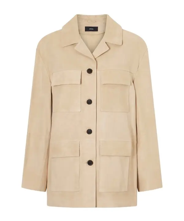ARMA Suede Jacket - Nude