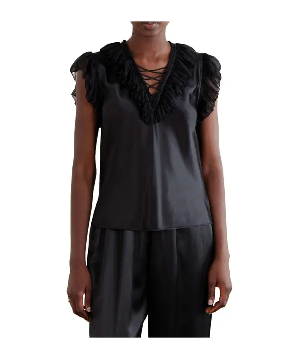 Ulla Johnson Ilyana Ruffled Silk Blouse