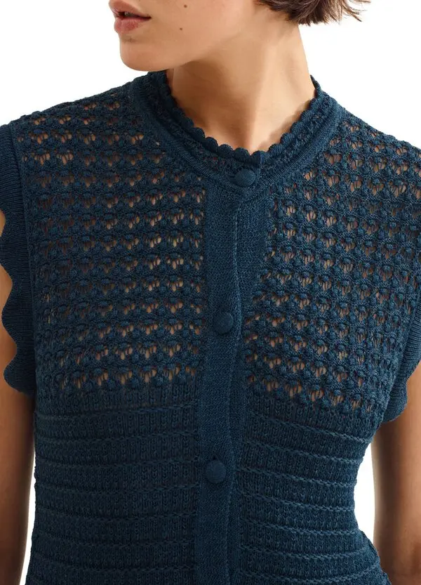 ERES Highneck Lace Top