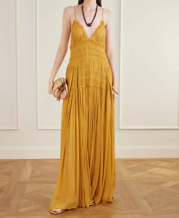 Ulla Johnson Backless V-neck Dress