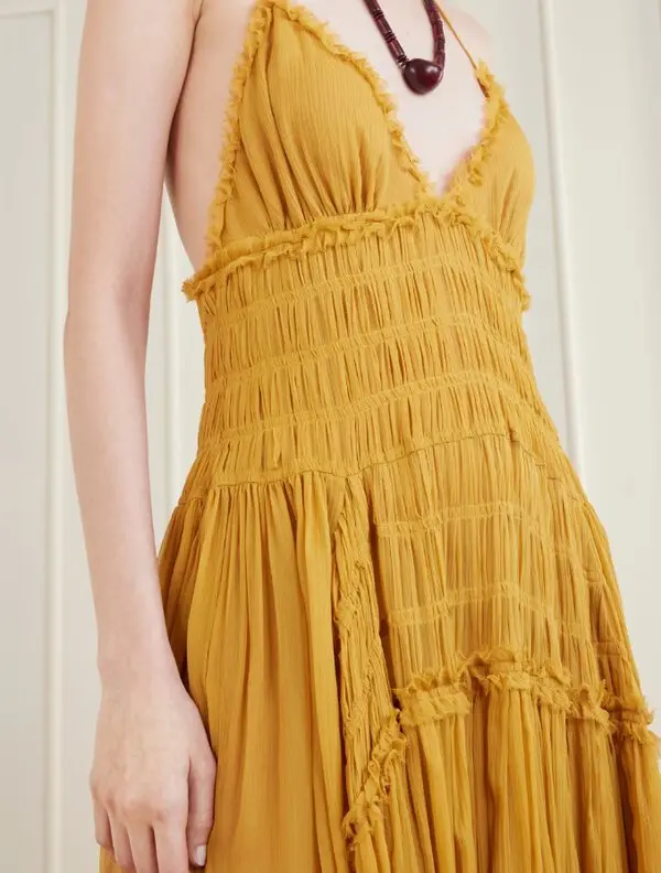 Ulla Johnson Backless V-neck Dress