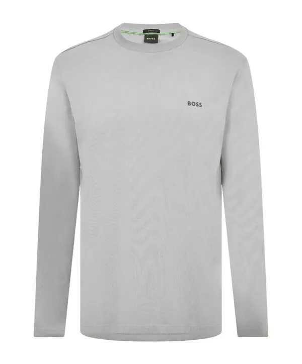 Hugo Boss Long T-shirt With Iconic Logo - Gray