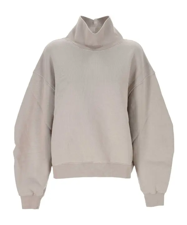 AGOLDE Funnelneck Cropped Sweatshirt - Gray