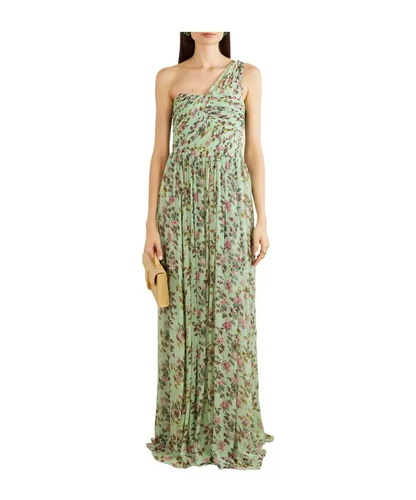 Ulla Johnson Aureline One Shoulder Silk Dress