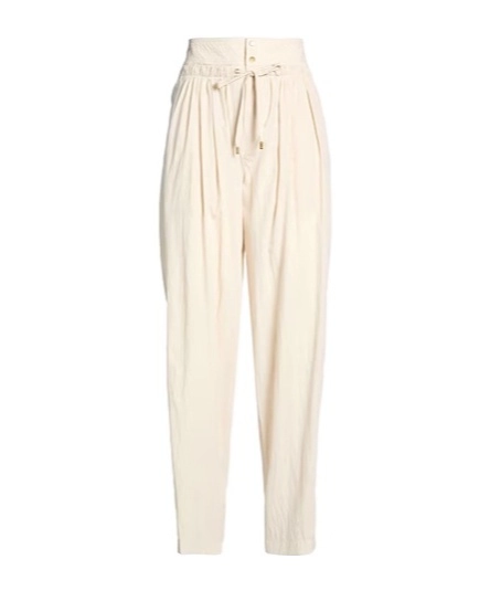 Isabel Marant Étoile Solid Color Cuffed Pants - White