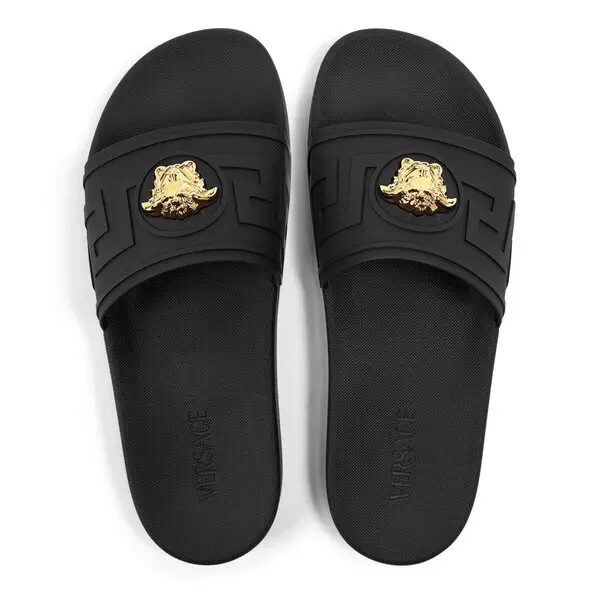 Versace Medusa Embossed Slides