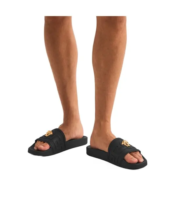 Versace Medusa Embossed Slides
