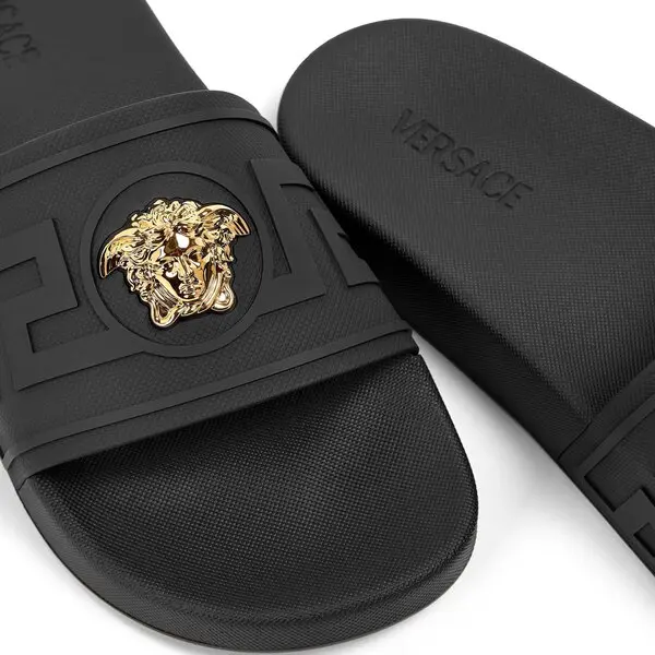 Versace Medusa Embossed Slides