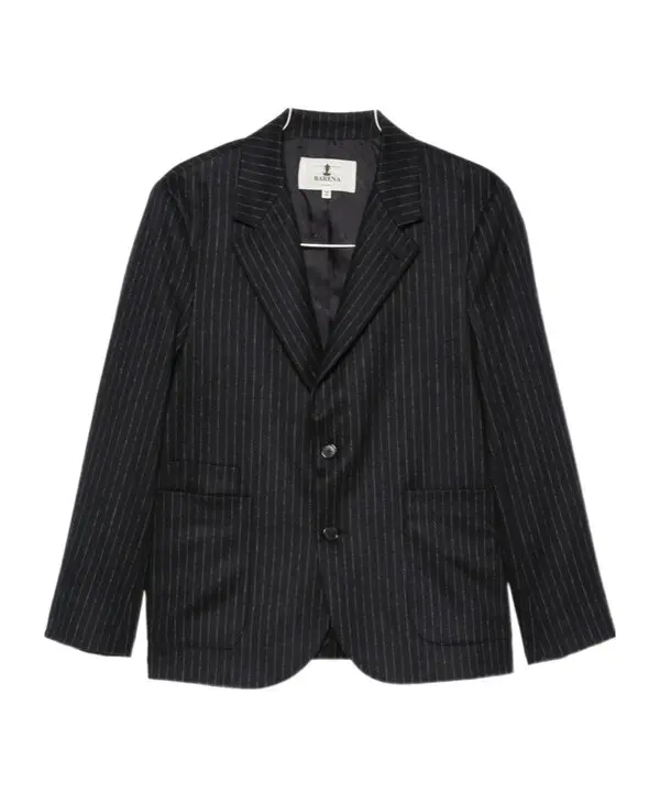 Barena Venezia Pinstripe Twobutton Blazer - Blue