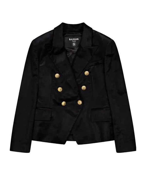 Balmain Elegant Longsleeve Coat - Black
