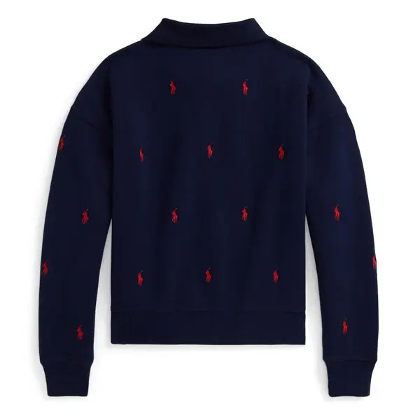 Polo Ralph Lauren Embroidered Logo Collared Sweatshirt