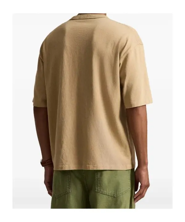 Polo Ralph Lauren Logo-embroidered Cotton T-shirt - Nude