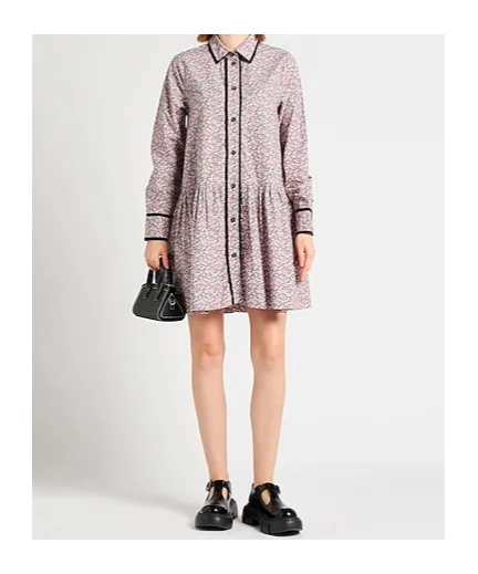 GANNI Printed Shirt Dress