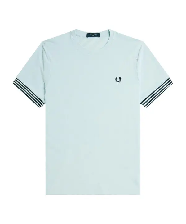 Fred Perry Stripe Cuff T-shirt - Blue