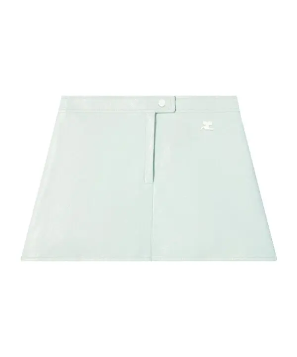 COURREGES Patterned A-line Skirt - White