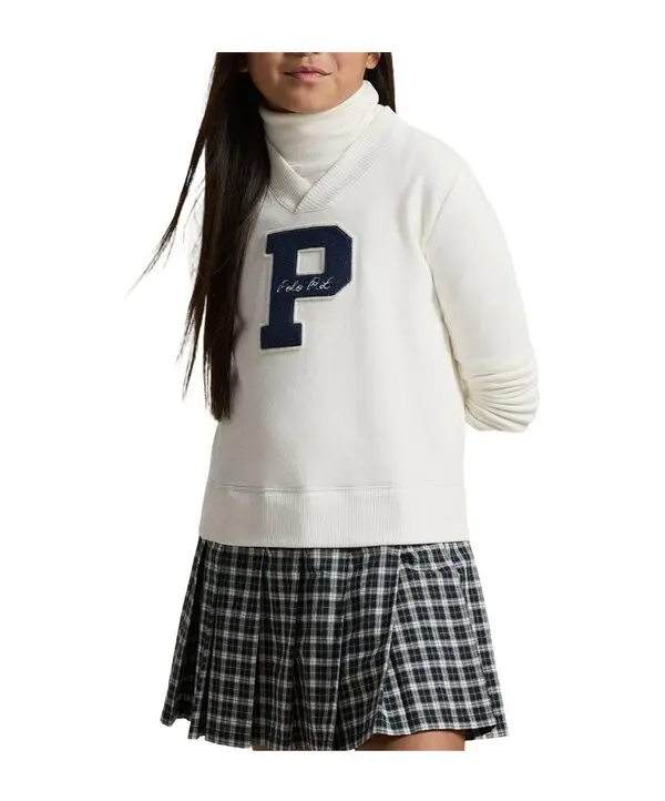 Polo Ralph Lauren Logo Appliqué Plaid Skirt Dress