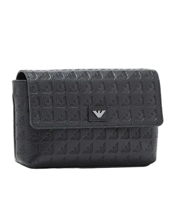 Emporio Armani Embossed Messenger Bag