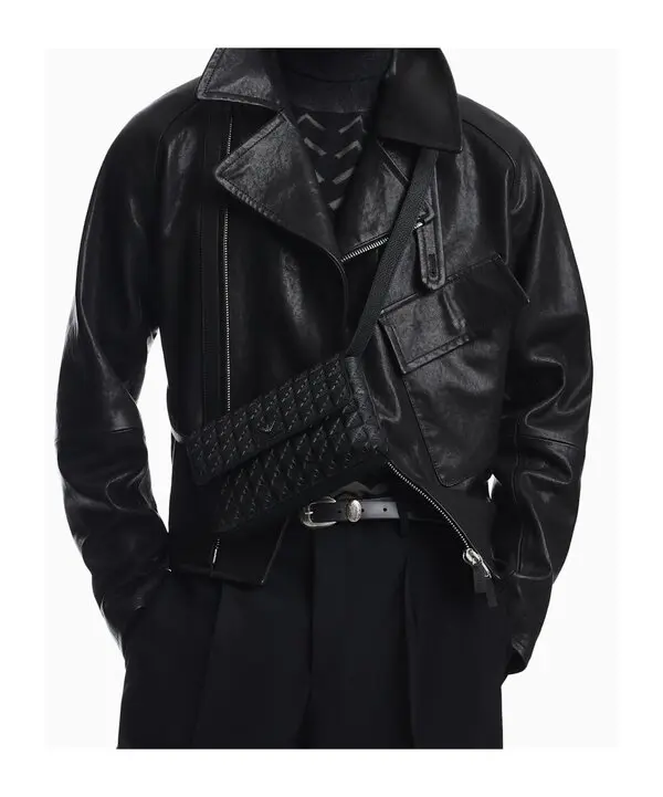 Emporio Armani Embossed Messenger Bag