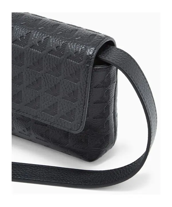Emporio Armani Embossed Messenger Bag