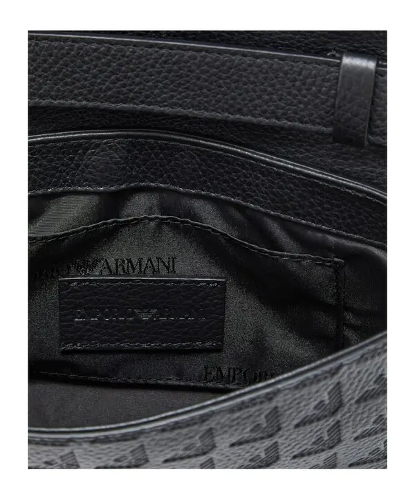 Emporio Armani Embossed Messenger Bag