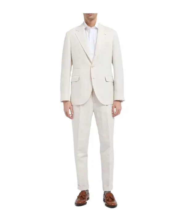 Brunello Cucinelli Long-sleeved Suit, Trousers, And Jacket
