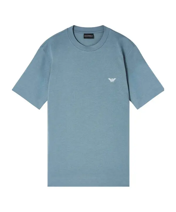 Emporio Armani Dustyblue Crewneck Shortsleeve Tshirt