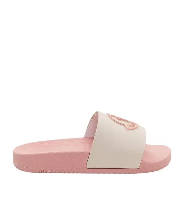 Moncler Petit Basile Slides - Light Pink
