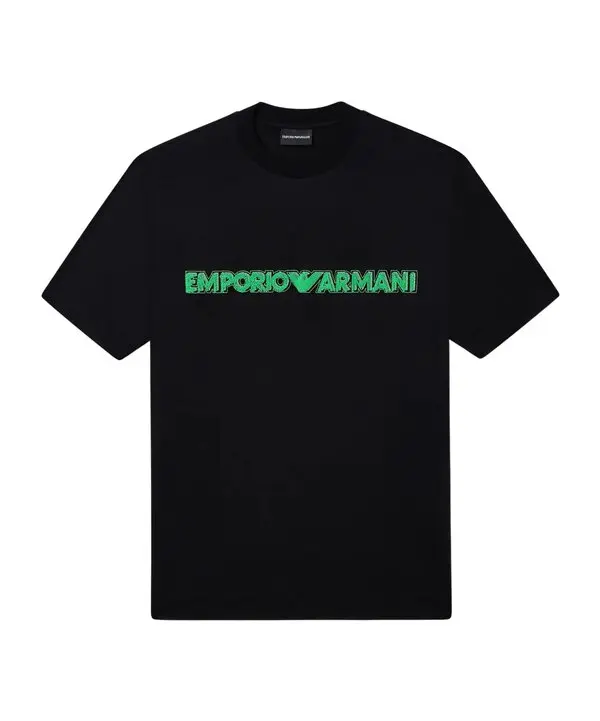 Emporio Armani Crewneck Short-sleeved T-shirt - Black