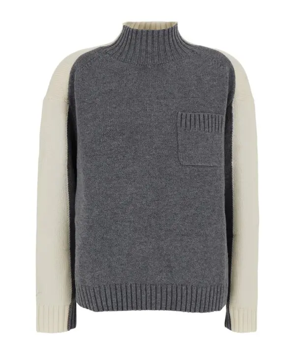 SEMICOUTURE Winnie Cashmere Sweater - Gray