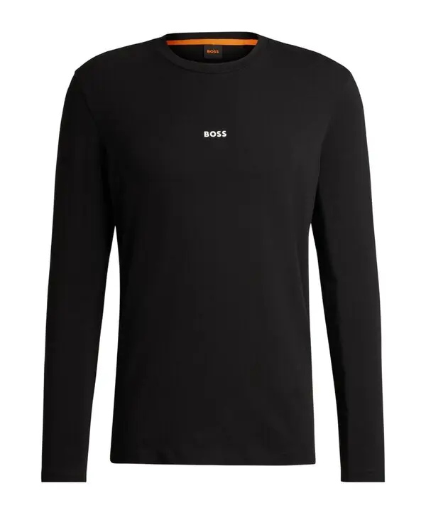 Hugo Boss Orange Cotton Long Sleeve T-shirt - No