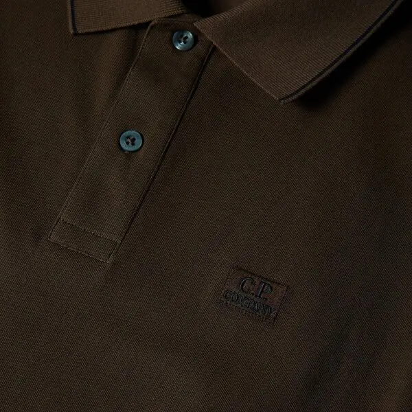 C.P. COMPANY Solid Color Polo Shirt